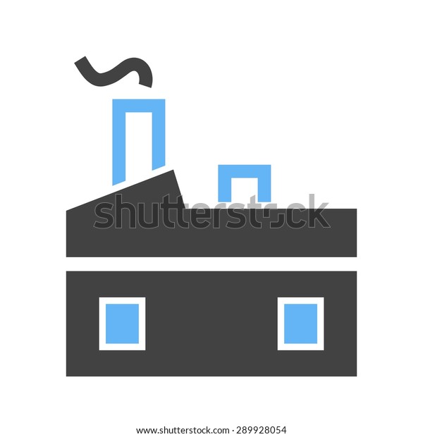 Factory Plant Manufacturing Icon Vector Image Stock Vector (Royalty ...