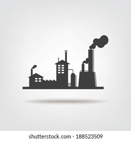 Factory Sign Icon Stock Vector (Royalty Free) 188523509 | Shutterstock