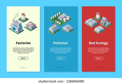 Factory Vector Industrial Building Industry Manufacture Stock Vector ...
