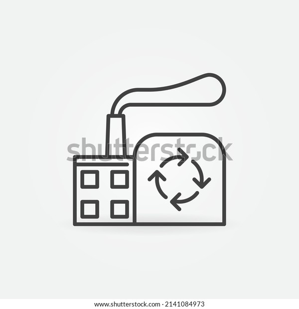 Factory Vector Pollution Concept Icon Symbol Stock Vector (Royalty Free ...