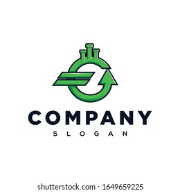 Factory Workers Logo Design Illustration Stock Vector (Royalty Free ...
