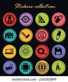 Faculty Mechanics Vector Icons User Interface Stock Vector (Royalty ...