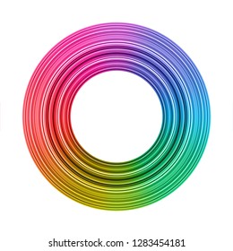Fade Circle Rainbow Color: vector de stock (libre de regalías ...