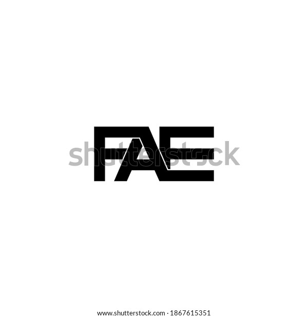 Fae Letter Original Monogram Logo Design Stock Vector (Royalty Free ...
