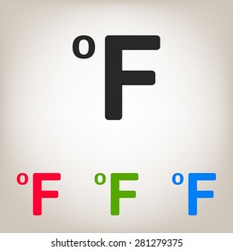 Fahrenheit Symbol Icon Stock Vector (Royalty Free) 281279375 | Shutterstock