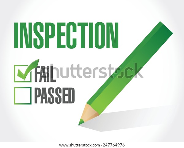 Fail Inspection Check List Illustration Design: เวกเตอร์สต็อก (ปลอดค่า ...