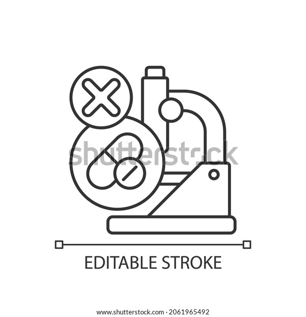 Failed Research Linear Icon Setback Clinical Stock Vector (Royalty Free ...