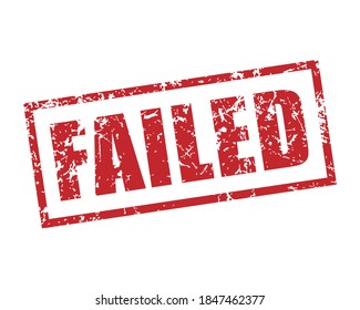 Failed Rubber Stamp Icon Grunge Style Stock Vector (Royalty Free ...
