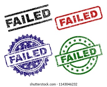 Failed Seal Stamps Corroded Texture Black Stock Vector (Royalty Free ...
