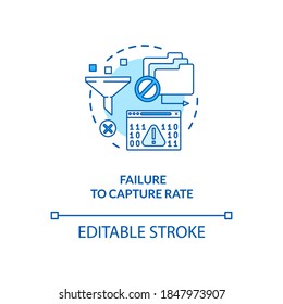 Failure Capture Rate Concept Icon Data Stock Vector (Royalty Free ...