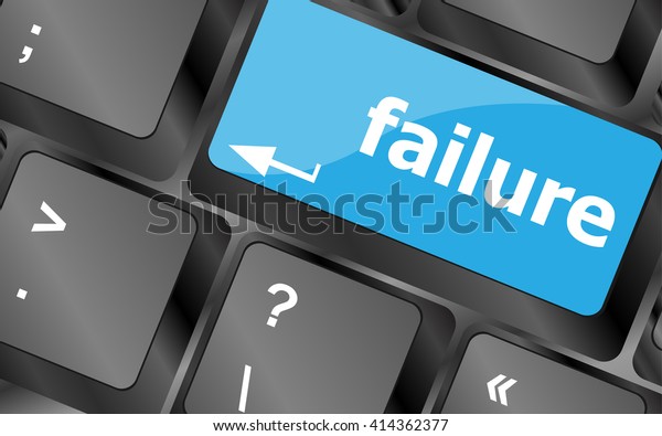 Failure Concept Word On Keyboard Key Stock Vector (Royalty Free ...
