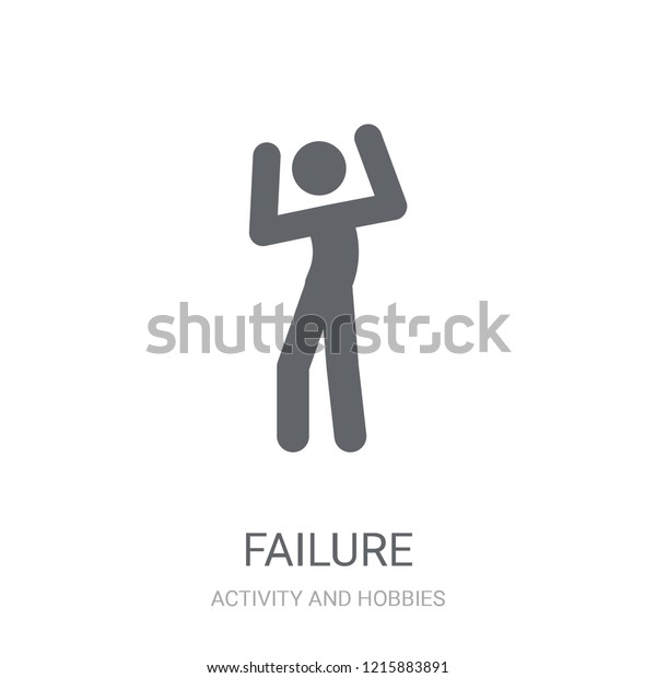 Failure Icon Trendy Failure Logo Concept Stock Vector (Royalty Free ...