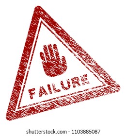 Failure Triangle Rubber Stamp Seal Vector Stock Vector (Royalty Free ...