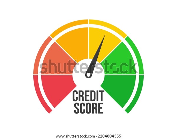 Fair Credit Score Credit Rating Indicator Stock Vector (Royalty Free ...