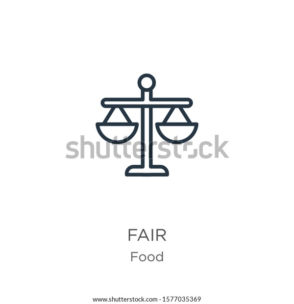 Fair Icon Thin Linear Fair Outline Stock Vector (Royalty Free ...