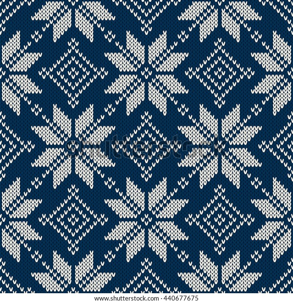 Fair Isle Style Knitted Sweater Design Stock Vector (Royalty Free ...