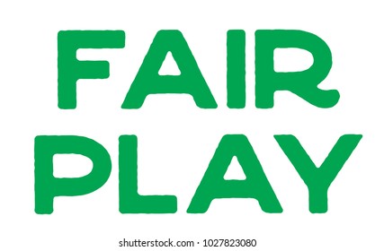 Fair Play Stamp Typographic Label Stamp Stock Vector (Royalty Free ...