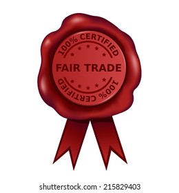 Fair Trade Wax Seal Stock Vector (Royalty Free) 215829403 | Shutterstock