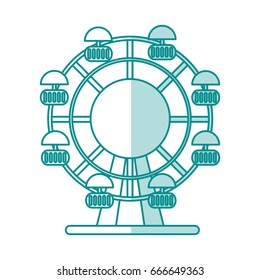 Ferris Wheel Carnival Cartoon Vector Illustration: เวกเตอร์สต็อก (ปลอด ...