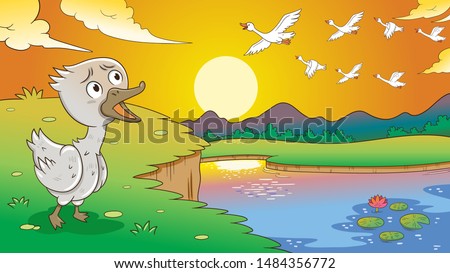 Ugly Duckling Drawing | Free download on ClipArtMag
