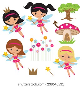 Fairy Vector Illustration Stock Vector (Royalty Free) 238645531 ...