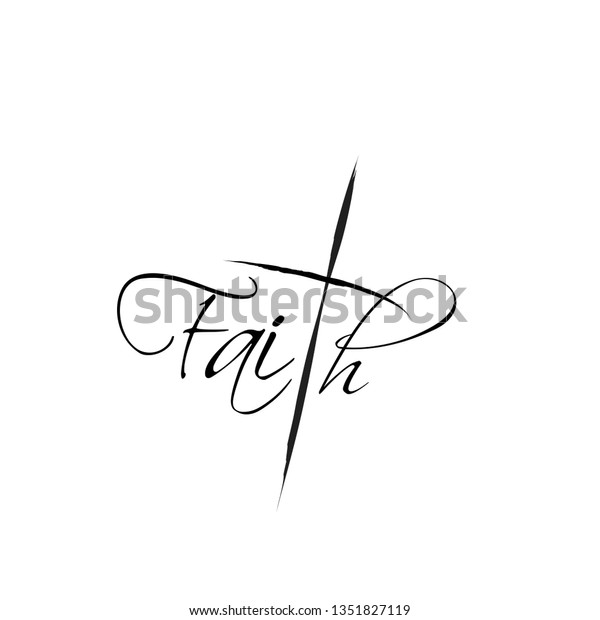 Faith Typography Print Use Poster Flyer Stock Vector (Royalty Free ...