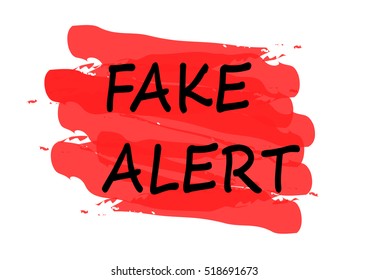Fake Alert Vector Card Stock Vector (Royalty Free) 518691673 | Shutterstock