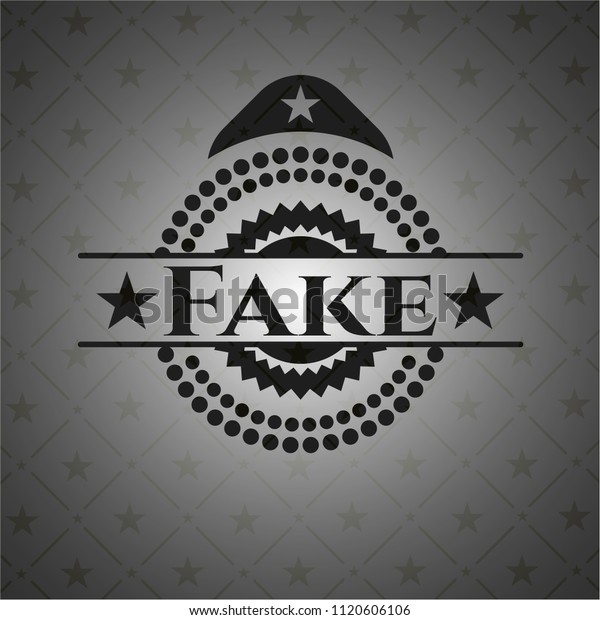 Fake Dark Emblem Stock Vector (Royalty Free) 1120606106 | Shutterstock