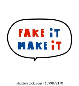 Fake Make Vector Illustration On White Stock Vector (Royalty Free ...