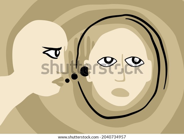 Fake News Metaphor Abstract Simple Drawn Stock Vector (Royalty Free ...