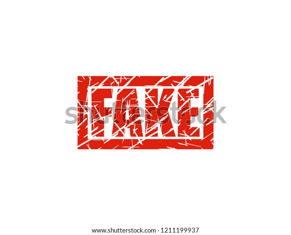Fake Red Stamp Stock Vector (Royalty Free) 1211199937 | Shutterstock