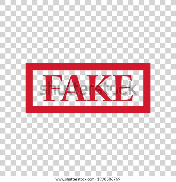 Fake Sign Vector Illustration Eps 10 Stock Vector (Royalty Free ...