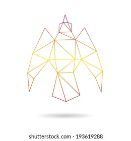 Falcon Abstract Isolated On White Background Stock Vector (Royalty Free ...