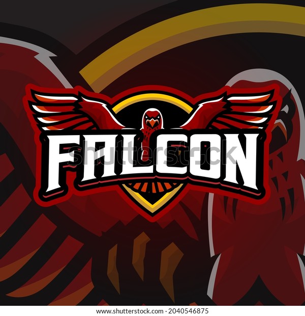 Falcon Esport Logo Suitable Team Logo Stock Vector (Royalty Free ...