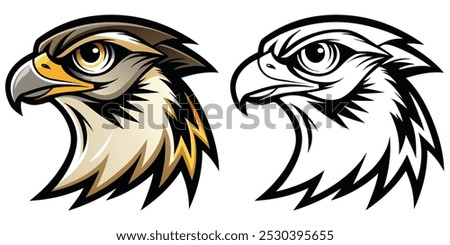 Falcon Head Drawing | Free download on ClipArtMag