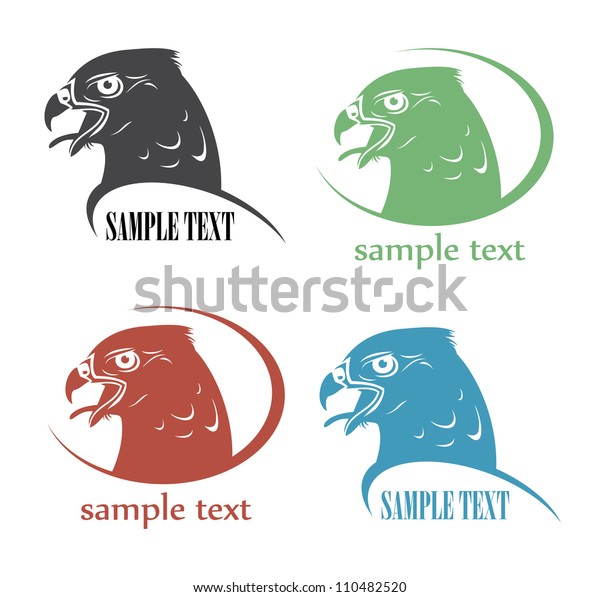 Falcon symbols - vector illustration