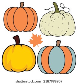 Fall Autumn Clipart Bundle Fall Svg Stock Vector (Royalty Free ...