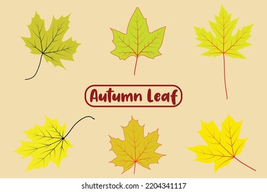 Fall Autumn Leaf Printable Stickers Stock Vector (Royalty Free ...