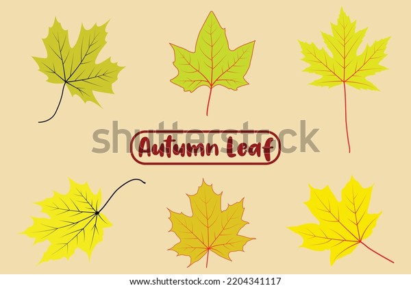 Fall Autumn Leaf Printable Stickers Stock Vector (Royalty Free ...