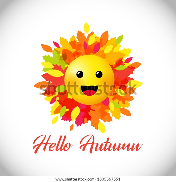Fall Emoticon Sign 3d Style Icon Stock Vector (Royalty Free) 1805567551 ...