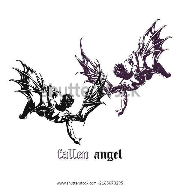 ilustración vectorial de concepto de ángel: vector de stock (libre de ...