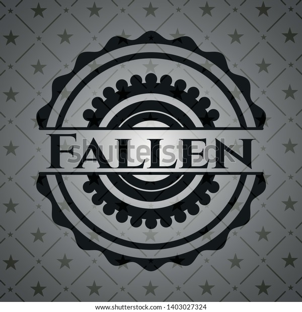 Fallen Retro Style Black Emblem Vector Stock Vector (Royalty Free ...