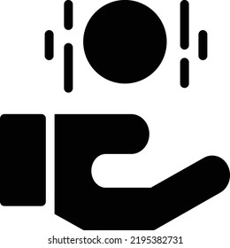 Falling Ball Icon Glyph Style Math Stock Vector (Royalty Free ...