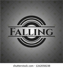Falling Black Emblem Stock Vector (Royalty Free) 1262058238 | Shutterstock