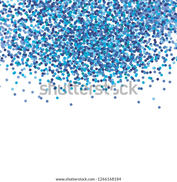 Falling Blue Confetti Vector Graphic White Stock Vector (Royalty Free ...