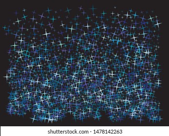 Falling Blue Stars Vector Illustration Object Stock Vector (Royalty ...