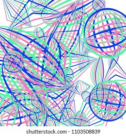 Falling Color Figures Abstract Background Color Stock Vector (Royalty ...