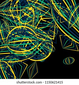 Falling Color Geometric Figures Stock Vector (Royalty Free) 1150621415 ...