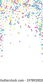 Falling Colorful Messy Numbers Math Study Stock Vector (Royalty Free ...