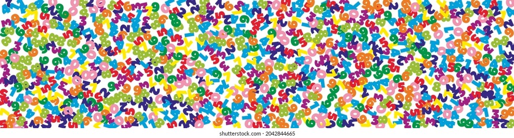 Falling Colorful Numbers Math Study Concept Stock Vector (Royalty Free ...